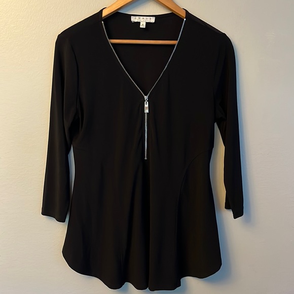 Chaus | Tops | Chaus Zipper Front Top | Poshmark